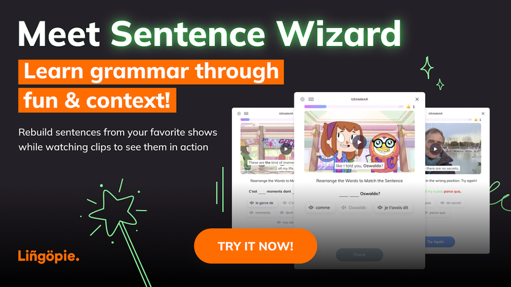 Lingopie Launches Sentence Wizard For Immersive Grammar Practice