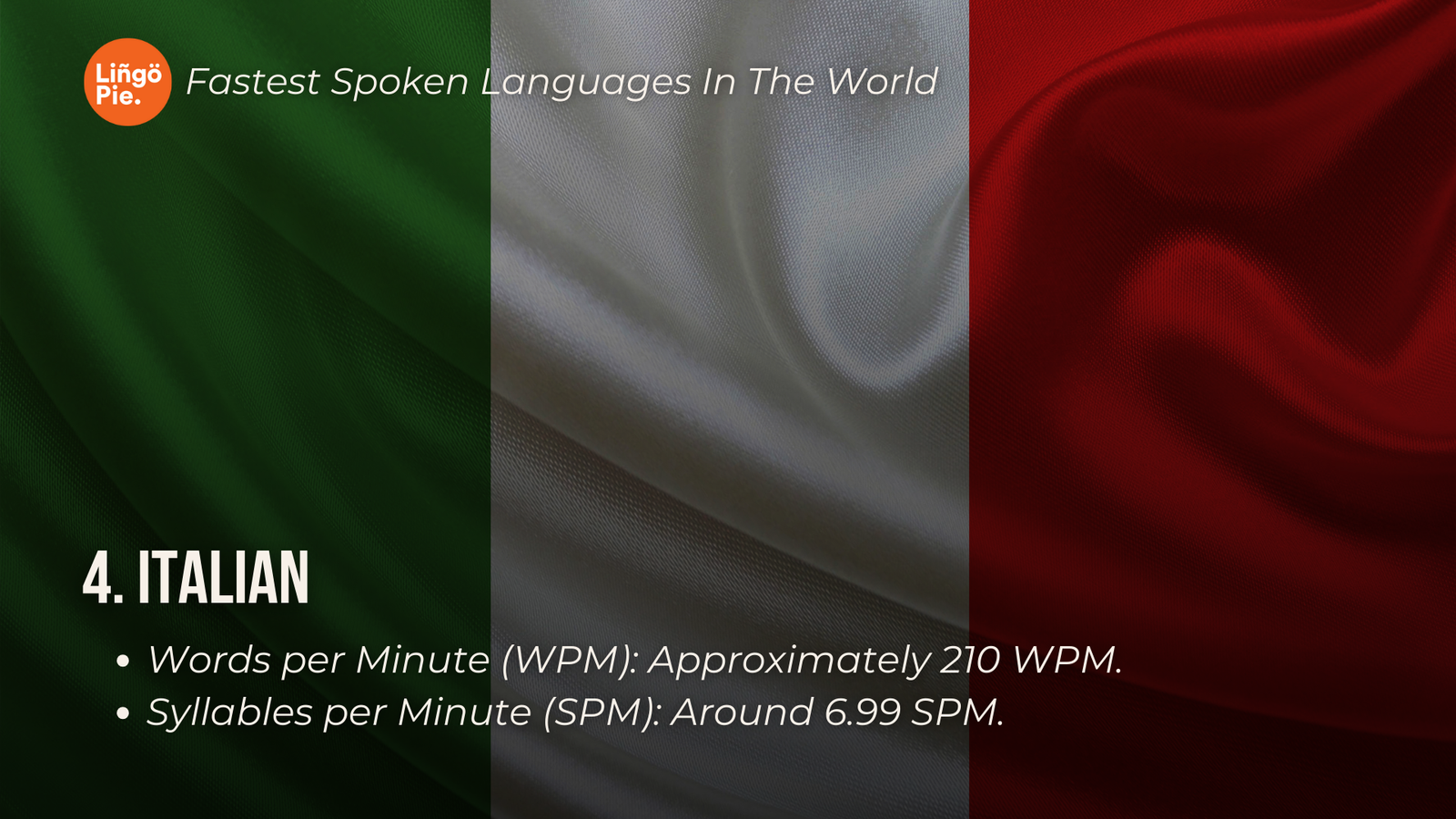 10 Fastest Spoken Languages In The World