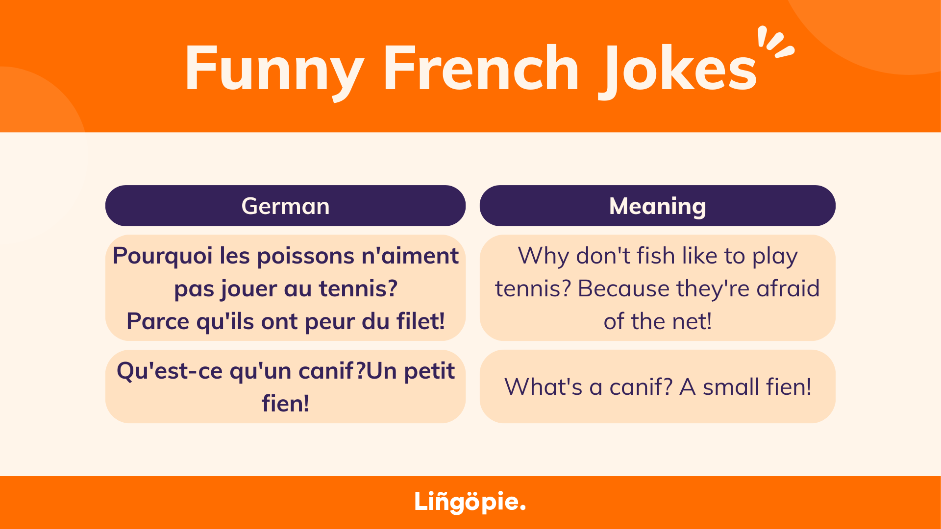 80 Hilarious Puns And Jokes In French