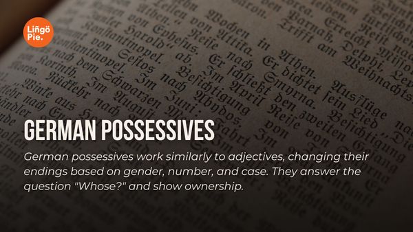 German Possessive Pronouns vs. Possessive Adjectives [Guide]